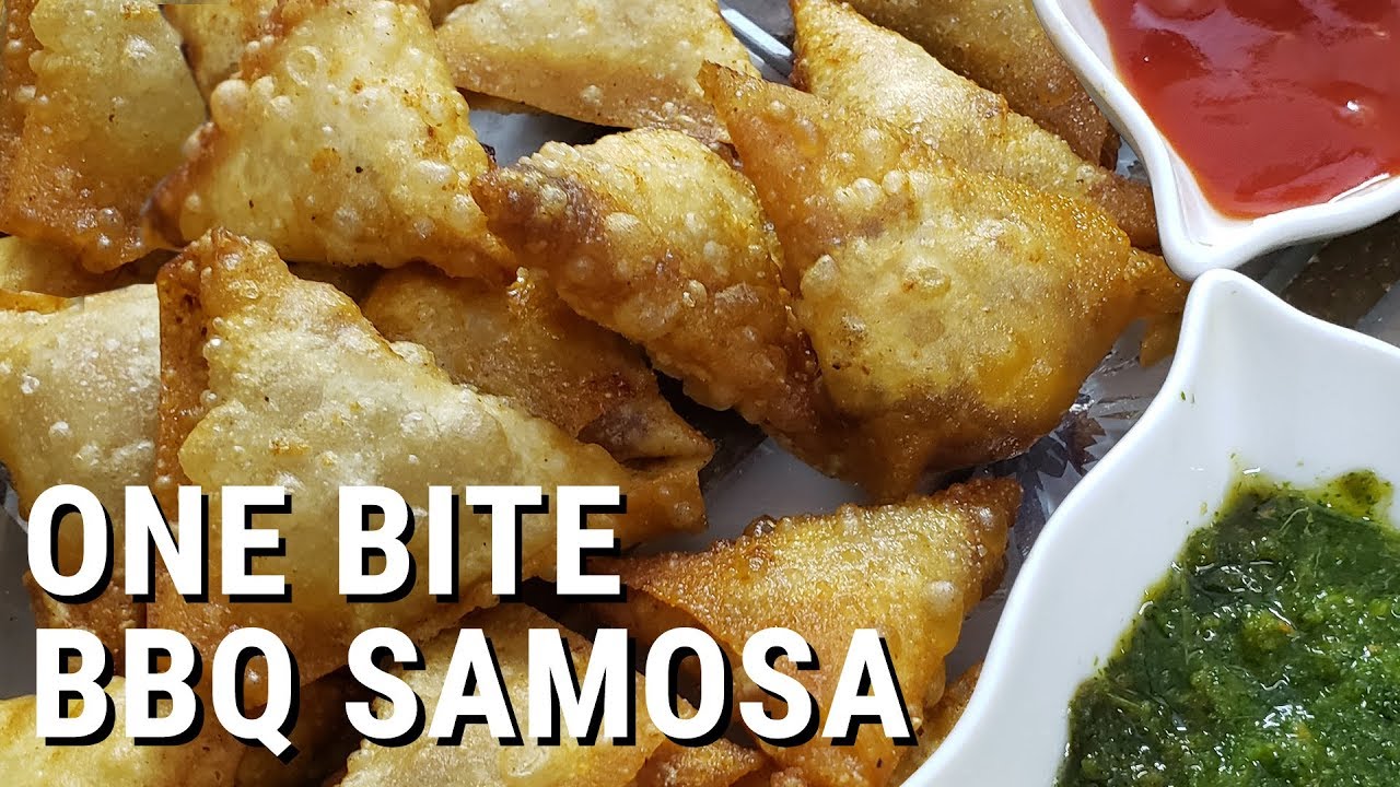 One Bite Chicken BBQ Samosa - Ramzan Special Recipe By Rakhshanda - YouTube