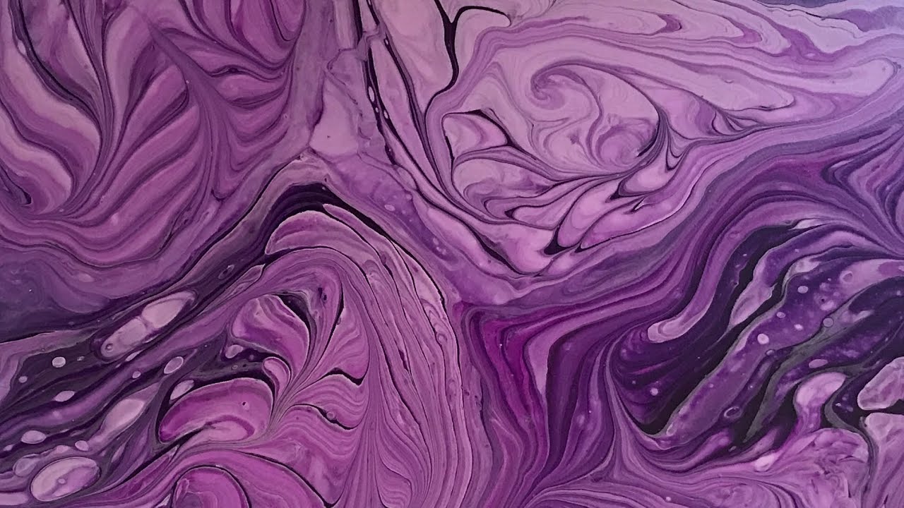 (28) ACRYLIC POUR - Rings and Swirls - YouTube