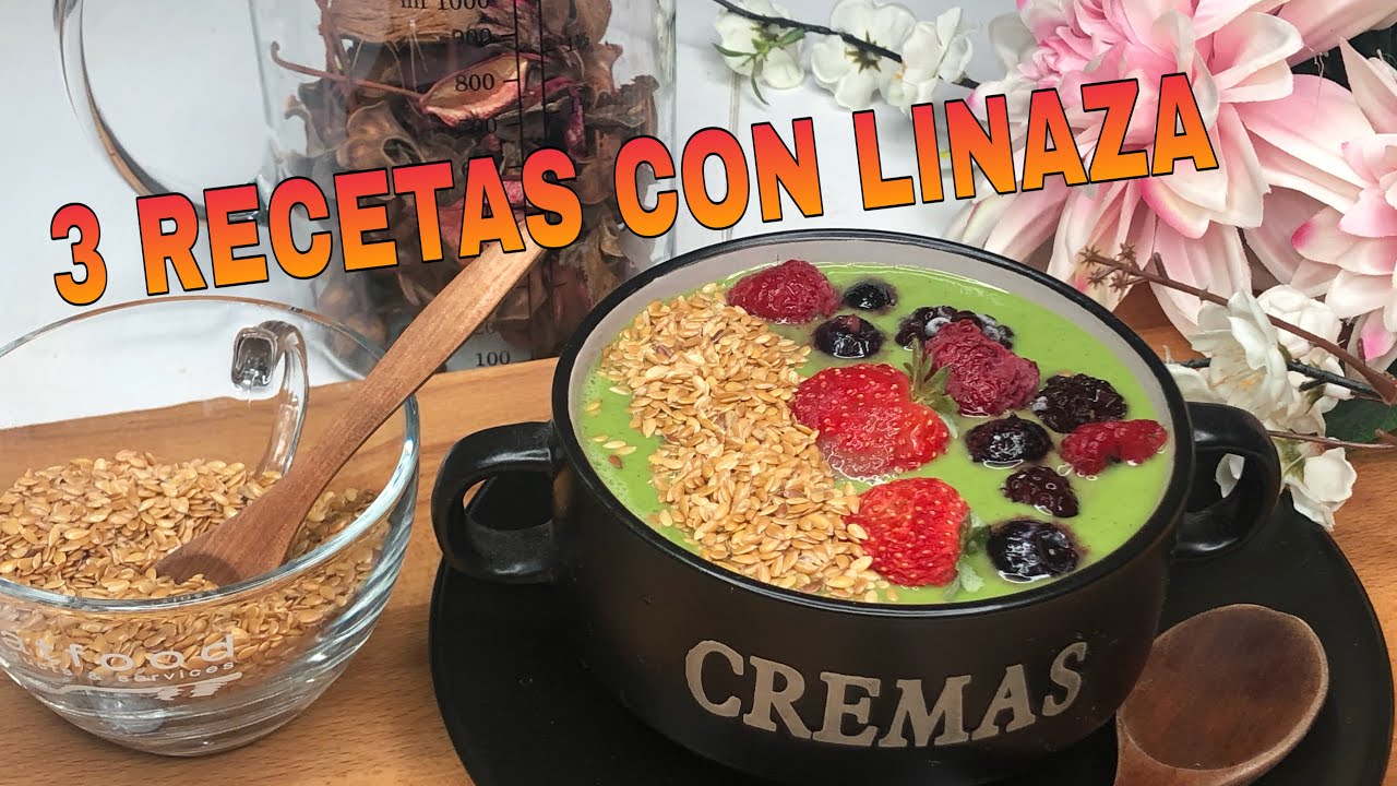 Tres recetas faciles con semillas de lino/linaza Recetas Saludables ...
