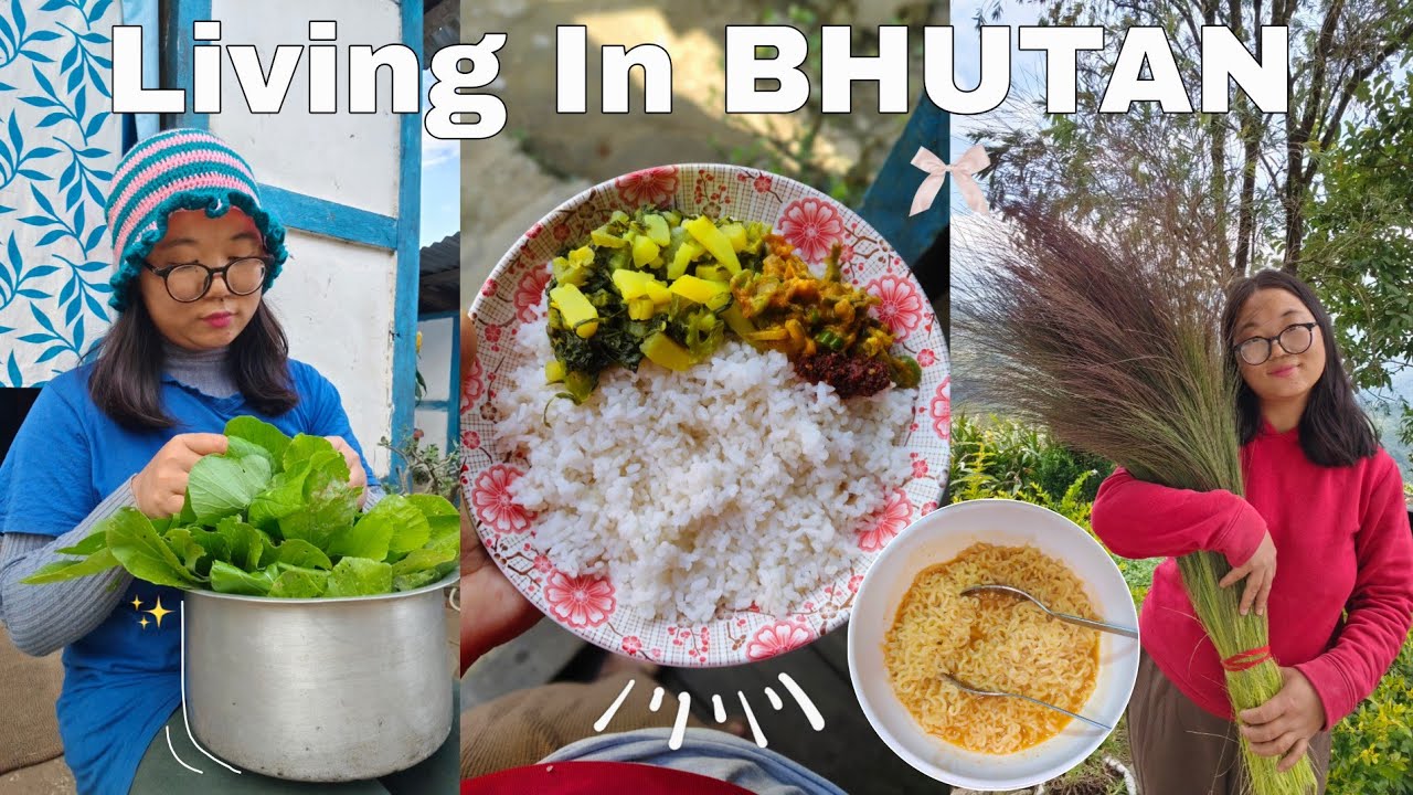 Living In BHUTAN | Family Life in a Remote Village | simple village ...