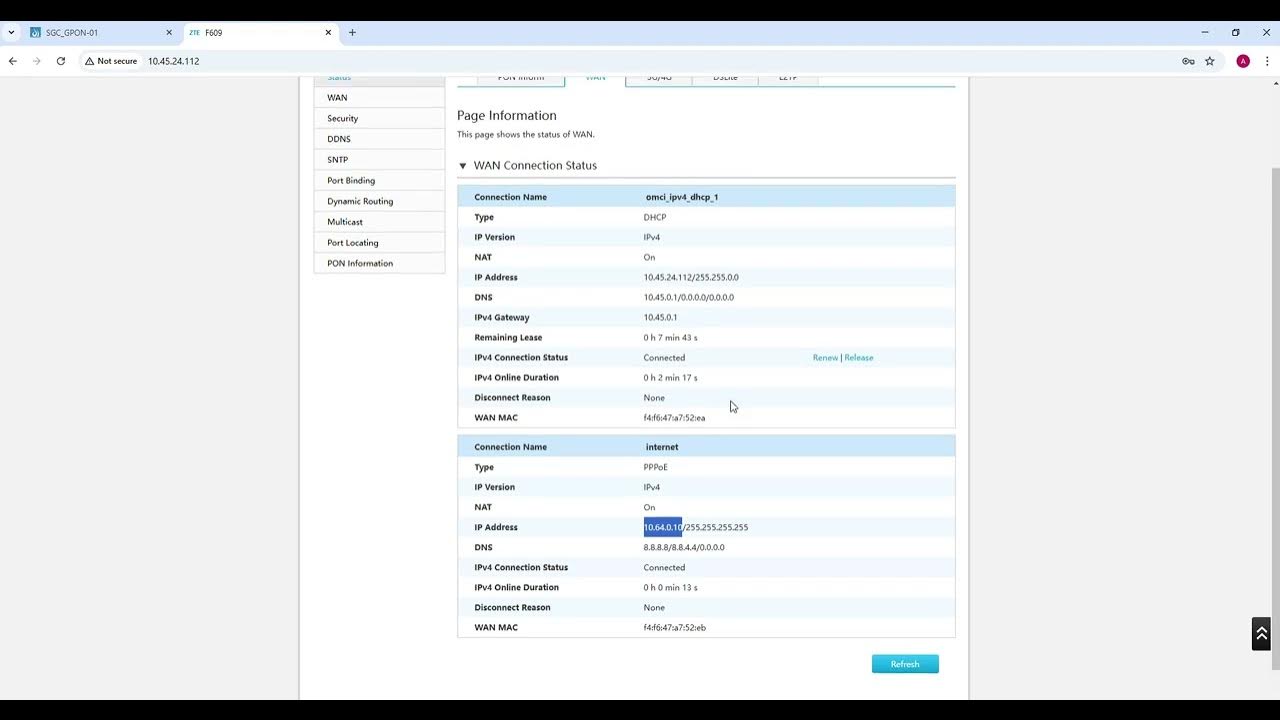 Register ONU OLT GPON HSGQ-G02ID dan Setting via Remote WAN ZTE F609 v9 - YouTube