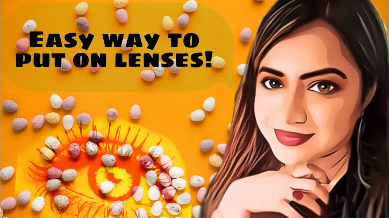 Easy way to put lenses on | Amina Usman | - YouTube
