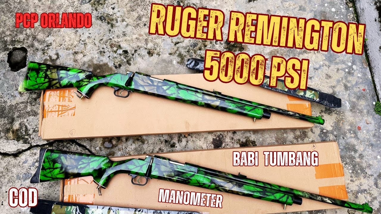 PCP RUGER 5000 psi UNIT RAPI HALUS PRESISI RINGAN POWER BIG GAME - YouTube