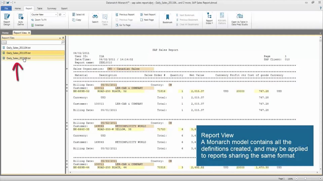 Datawatch Monarch Classic 101 - YouTube