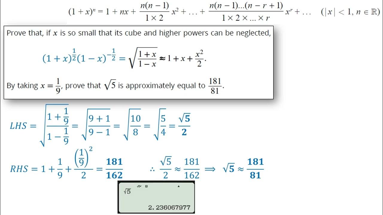 MA006b Binomial Approximations - YouTube