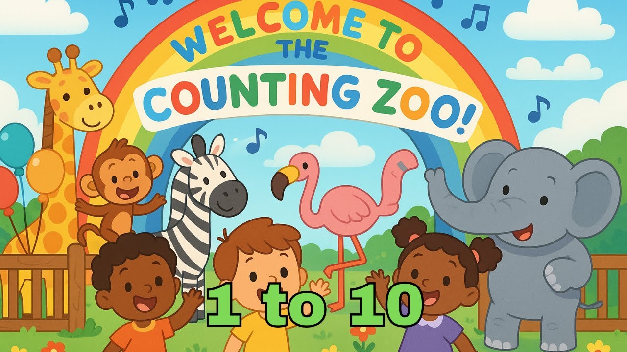 Count Animals at the Zoo | Fun Numbers Song for Kids | 1 to 10 Counting ...