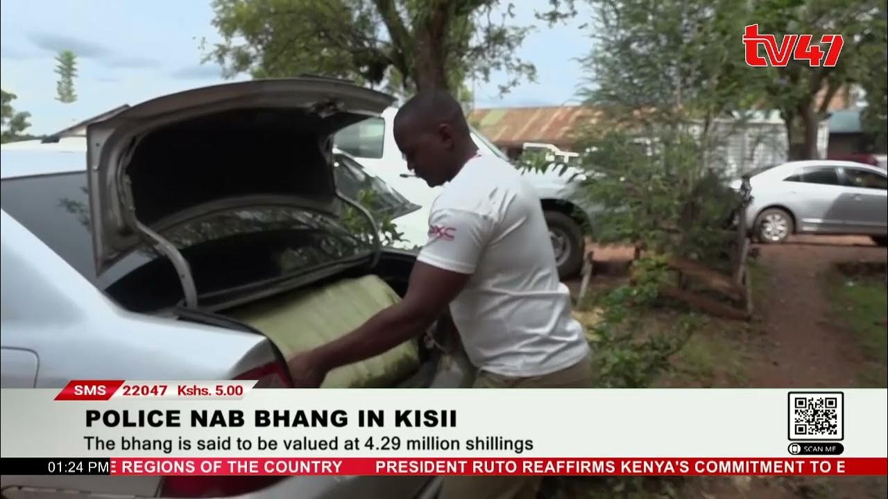 Police nab 148 kg of bhang in Kisii county - YouTube