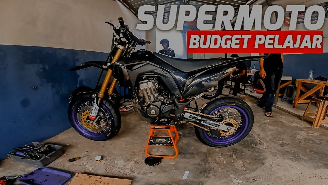 Modifikasi Honda Crf 150 L Jadi Supermoto || SANGAR BANGET !!! - YouTube