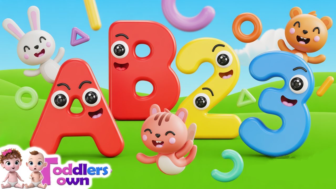 ABC and 123 Learning Videos For 3 Years Olds | Learn ABC Phonics Shapes ...