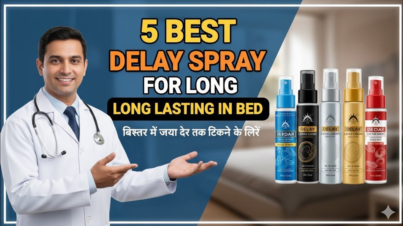 5 best delay spray for long lasting in bed, - YouTube