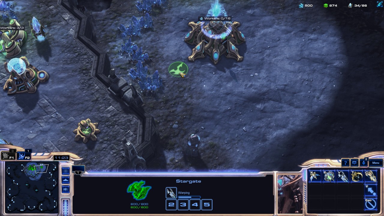 StarCraft 2 Multiplayer: Custom Game #1 FFA (Howlings Perspective ...