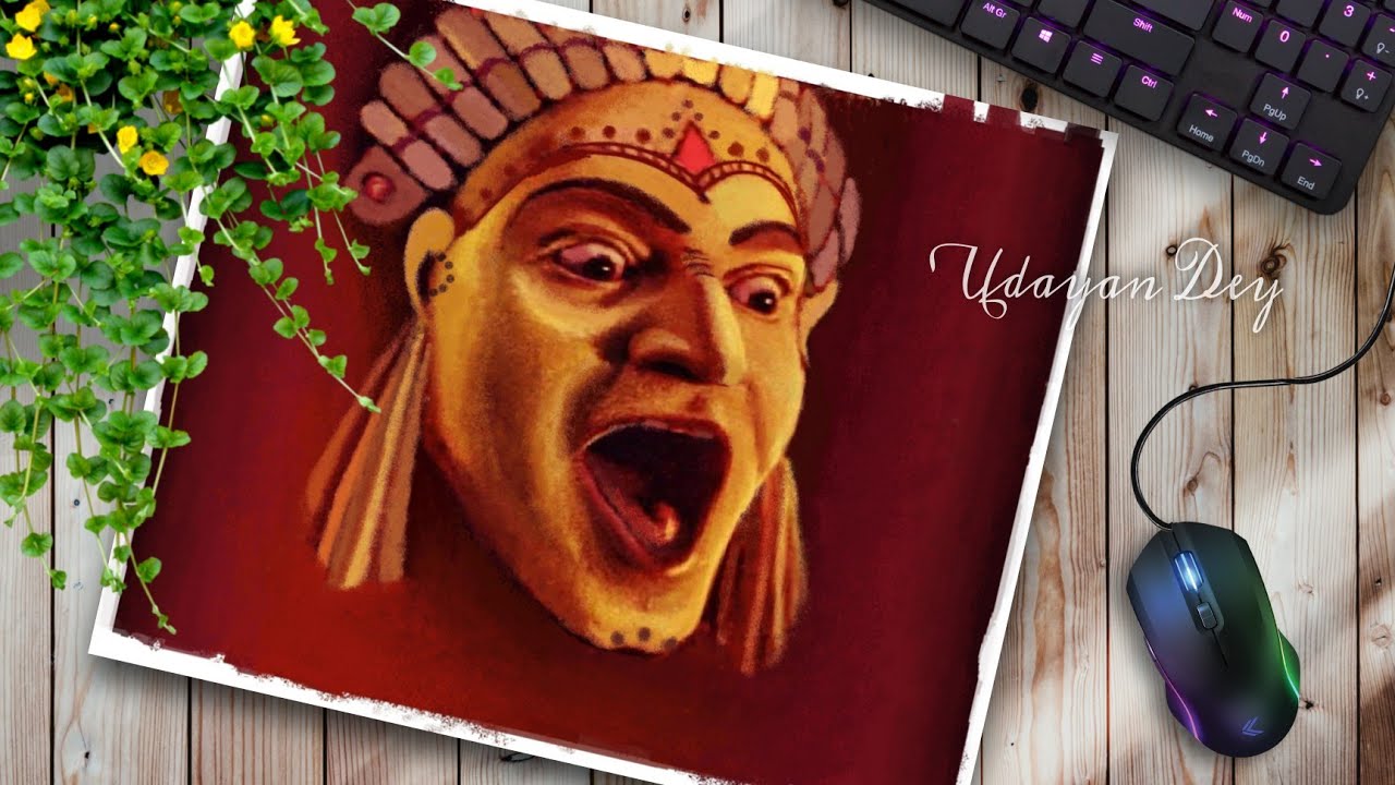 Kantara Movie Drawing in MS Paint | Kantara Drawing Step by Step ...