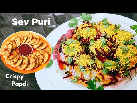 Sev Puri Recipe - Mumbai Street Food Chaat Recipe - How to make Sev ...