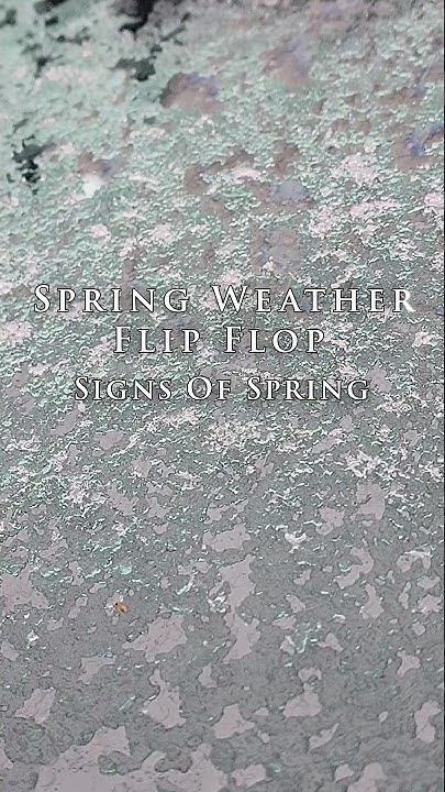 Spring Weather Flip Flop - Signs of Spring Poem - YouTube