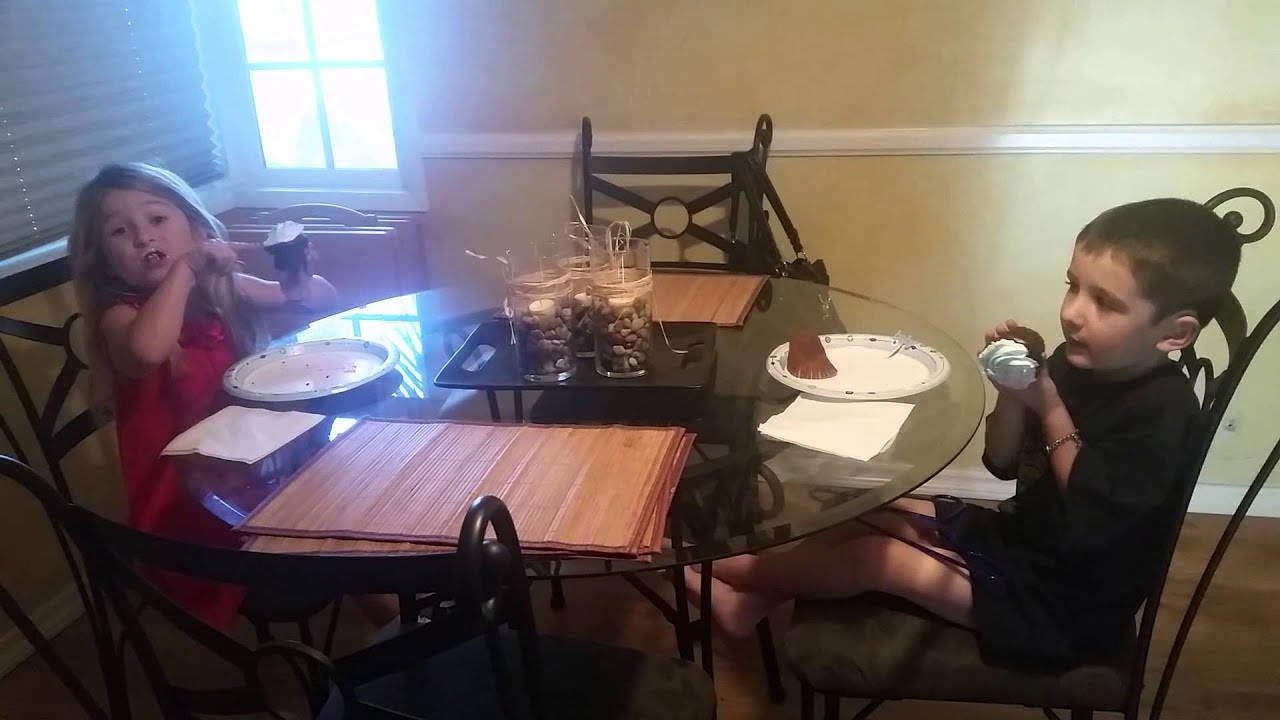 Gender reveal for baby cousin due in July - YouTube