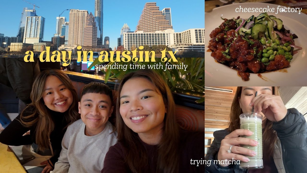 austin vlog | family time, lunch & trying matcha - YouTube