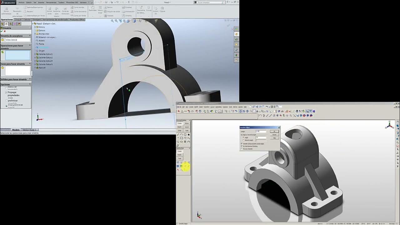 KeyCreator - Tutorial, compare with SolidWorks. - YouTube
