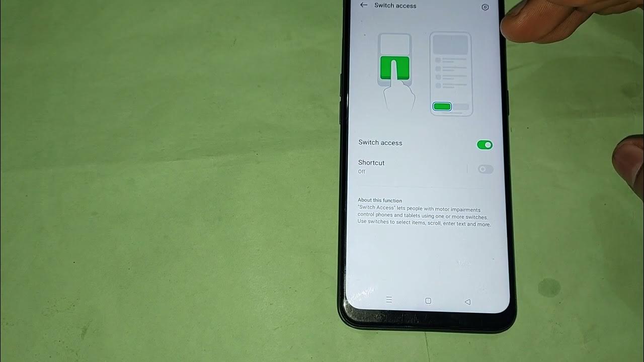 oppo a3s me switch access use kaise kare, how to use switch access in oppo a3s - YouTube