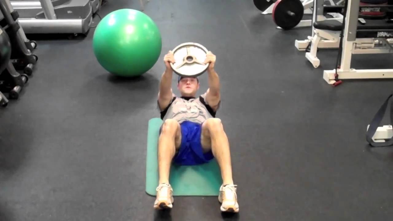 Plate Crunches - YouTube