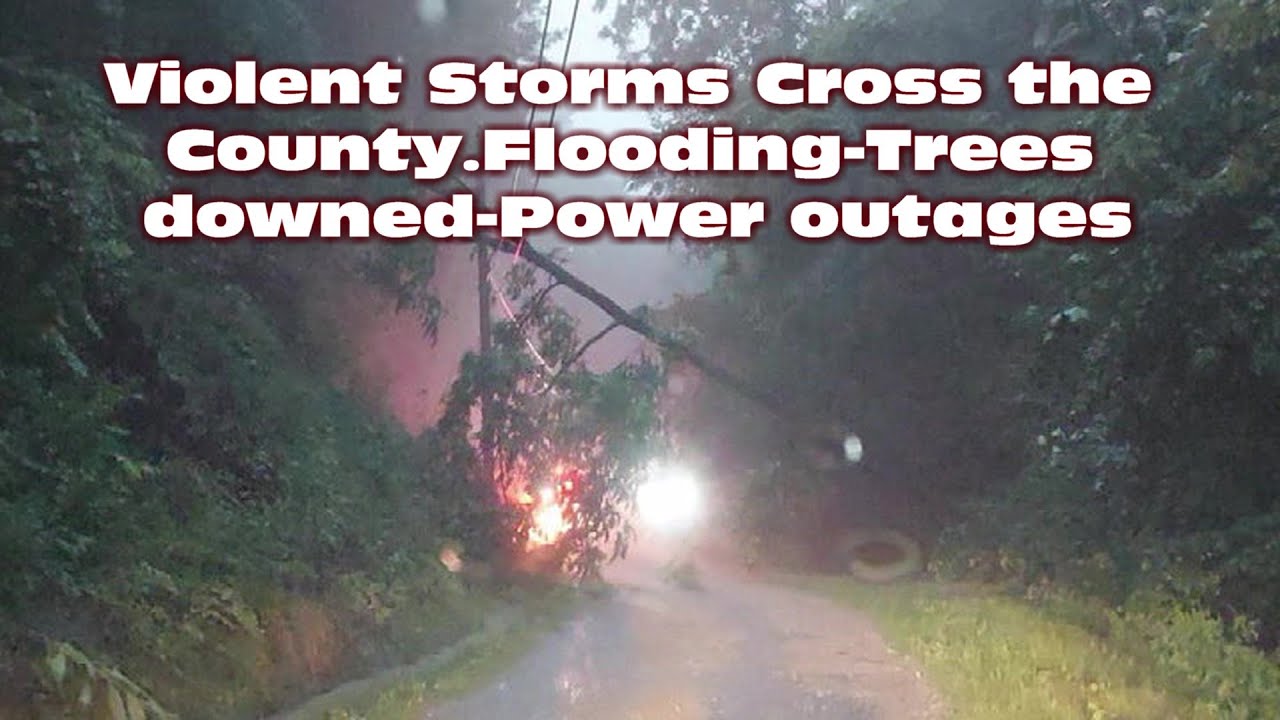 Violent Storm Hits Gatlinburg-Pigeon Forge-Sevierville. - YouTube