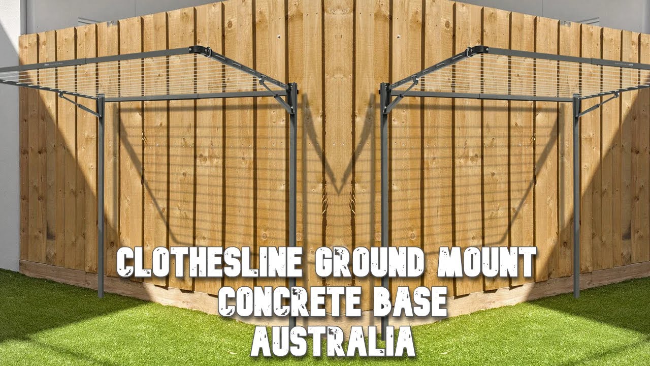 Install an Outback Clothesline | Ground Mount | Concrete Pour | 3m ...