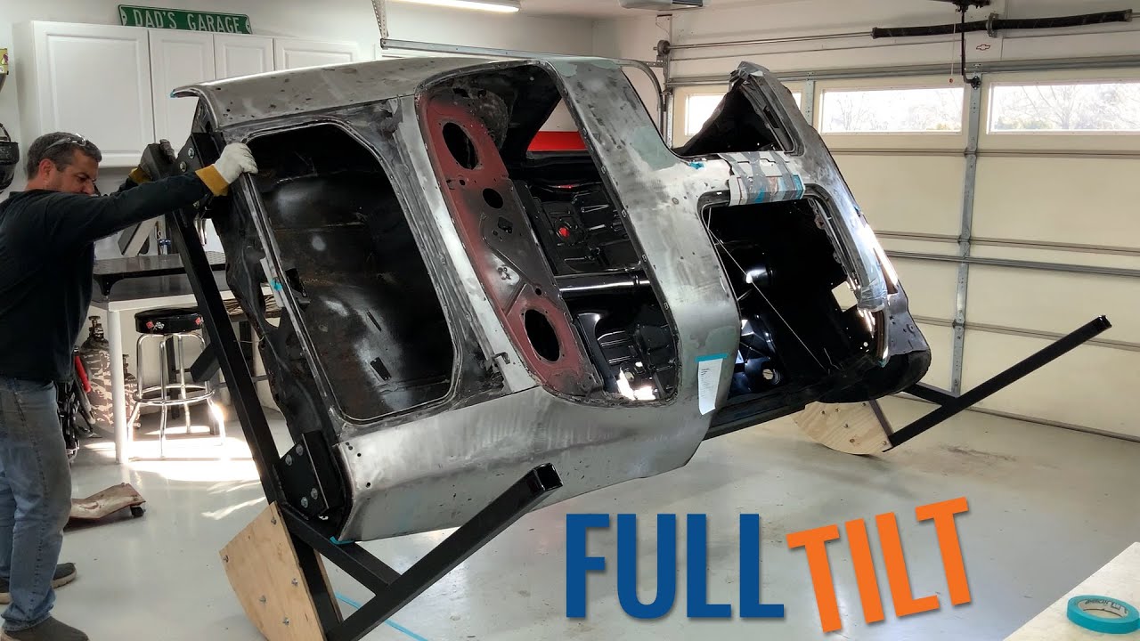 We Built a Homemade Rotisserie for the Trans AM! - DIY Tilt, Roll, Tip ...