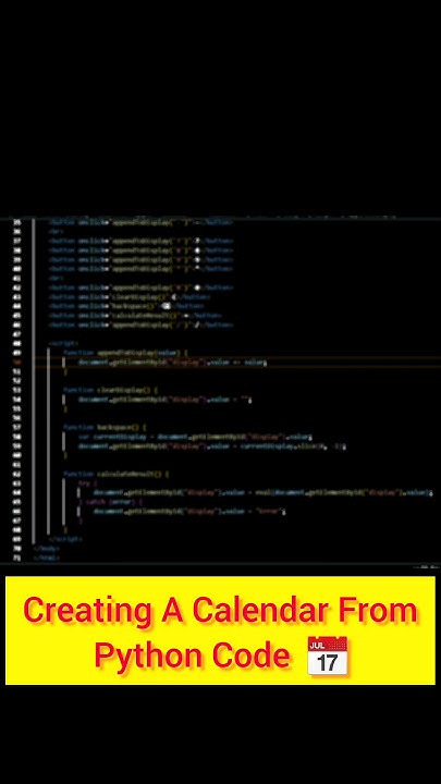Python Code On Calendar Coding Calendar Python Pythonprogramming Tutorial