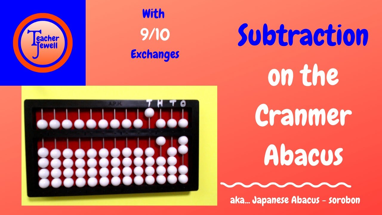 Cranmer Abacus 6 (Subtraction with 9/10 Exchanges) - YouTube