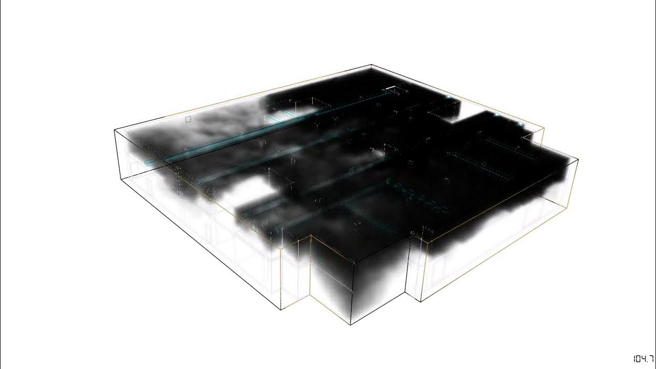 Smoke Spread & height - Pyrosim simulation results - Supermarket Fire ...