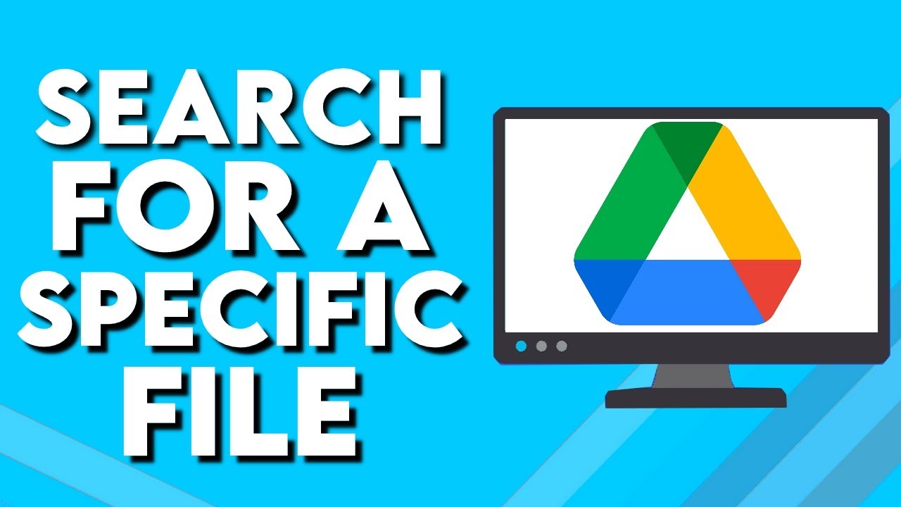 How To Search For a Specific File on Google Drive - YouTube