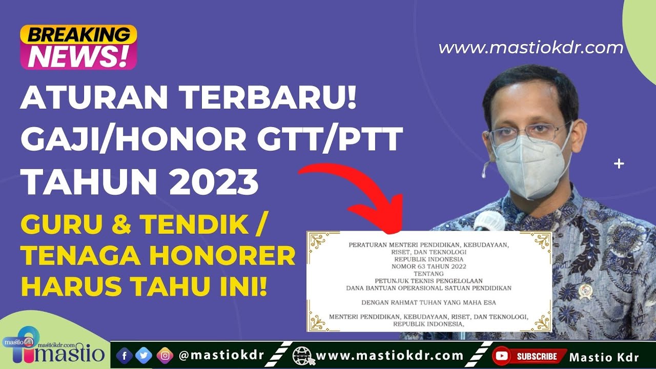 Aturan And Syarat Terbaru Gaji Honor Guru Tendik Honorer Dari Dana Bos