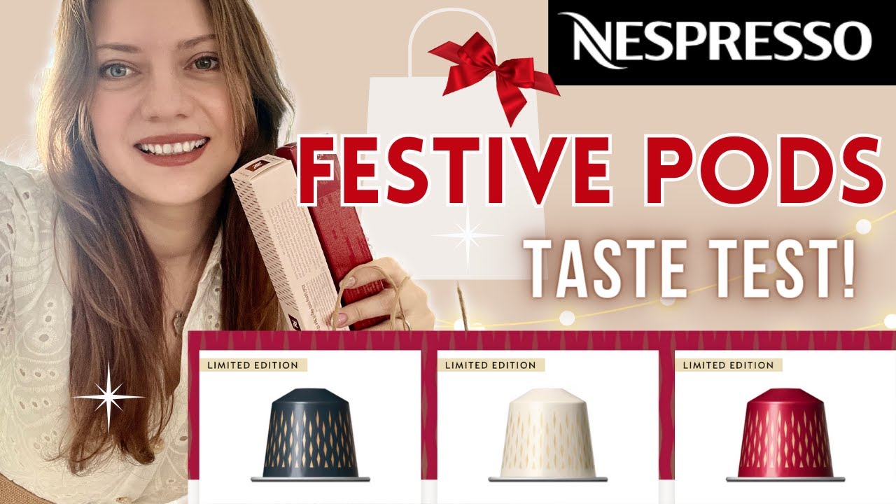 NESPRESSO FESTIVE PODS 2023🎄🎉☕️| TASTE TEST | NESPRESSO ORIGINAL LINE ...