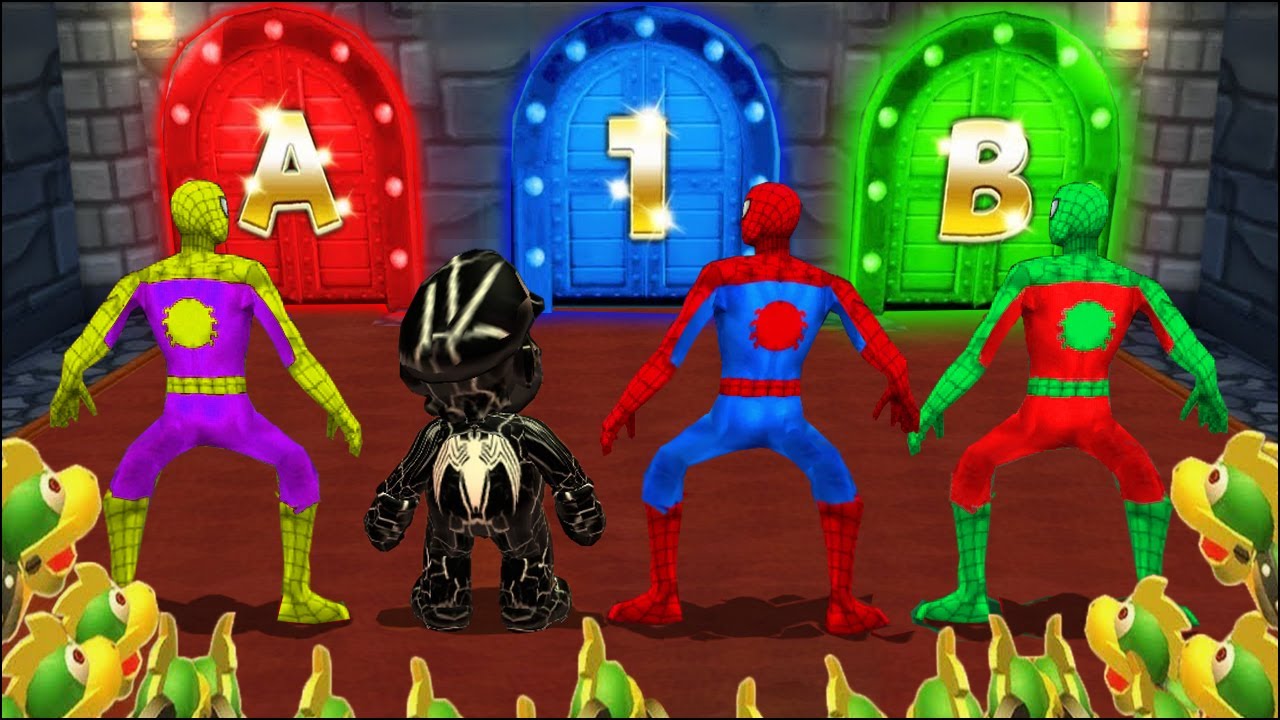 Mario Party 9 MiniGames Spider Man Vs Venom Mario Vs Spider Man Vs ...