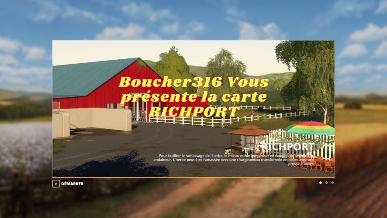 FS19 Présentation Mappe Richport - YouTube