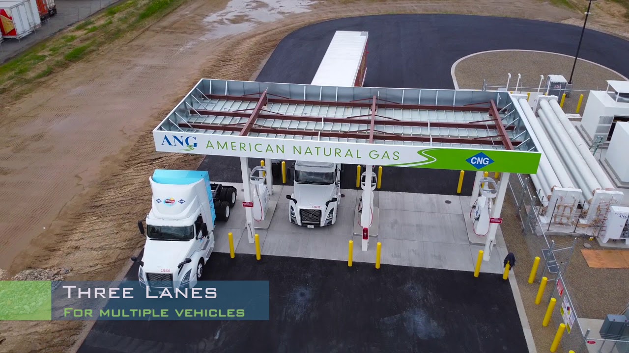 CNG Station Tour- American Natural Gas: Modesto, CA - YouTube