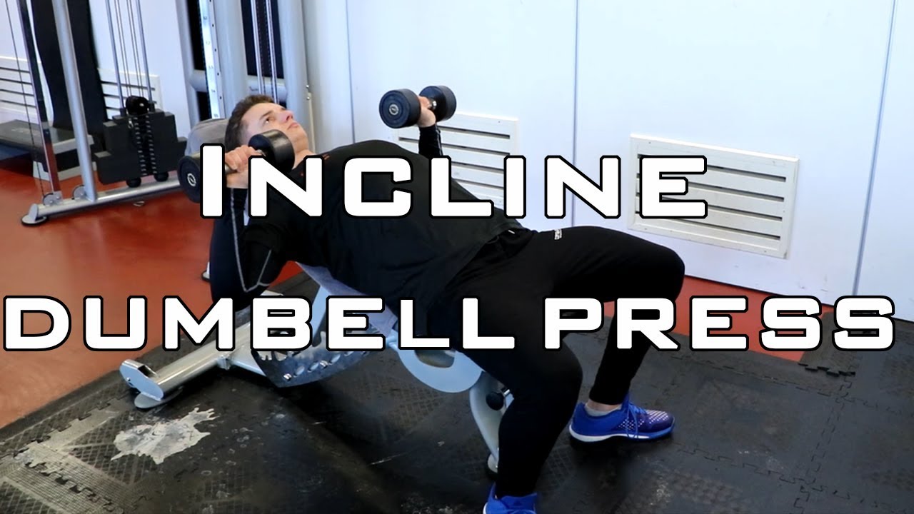 Incline dumbell press - ACLO fitness - YouTube