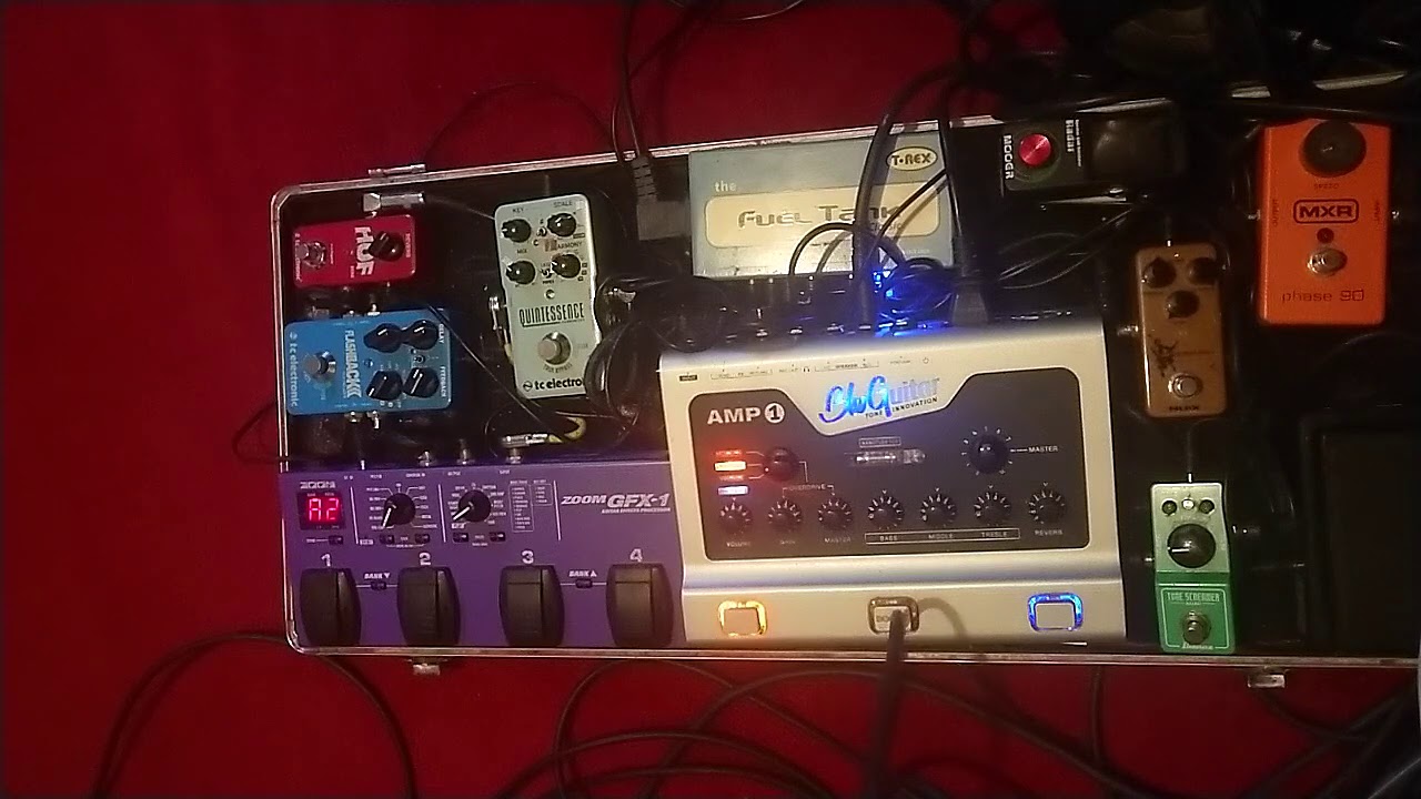 Using a zoom gfx-1 in the loop of an amp 1 with other effects. - YouTube