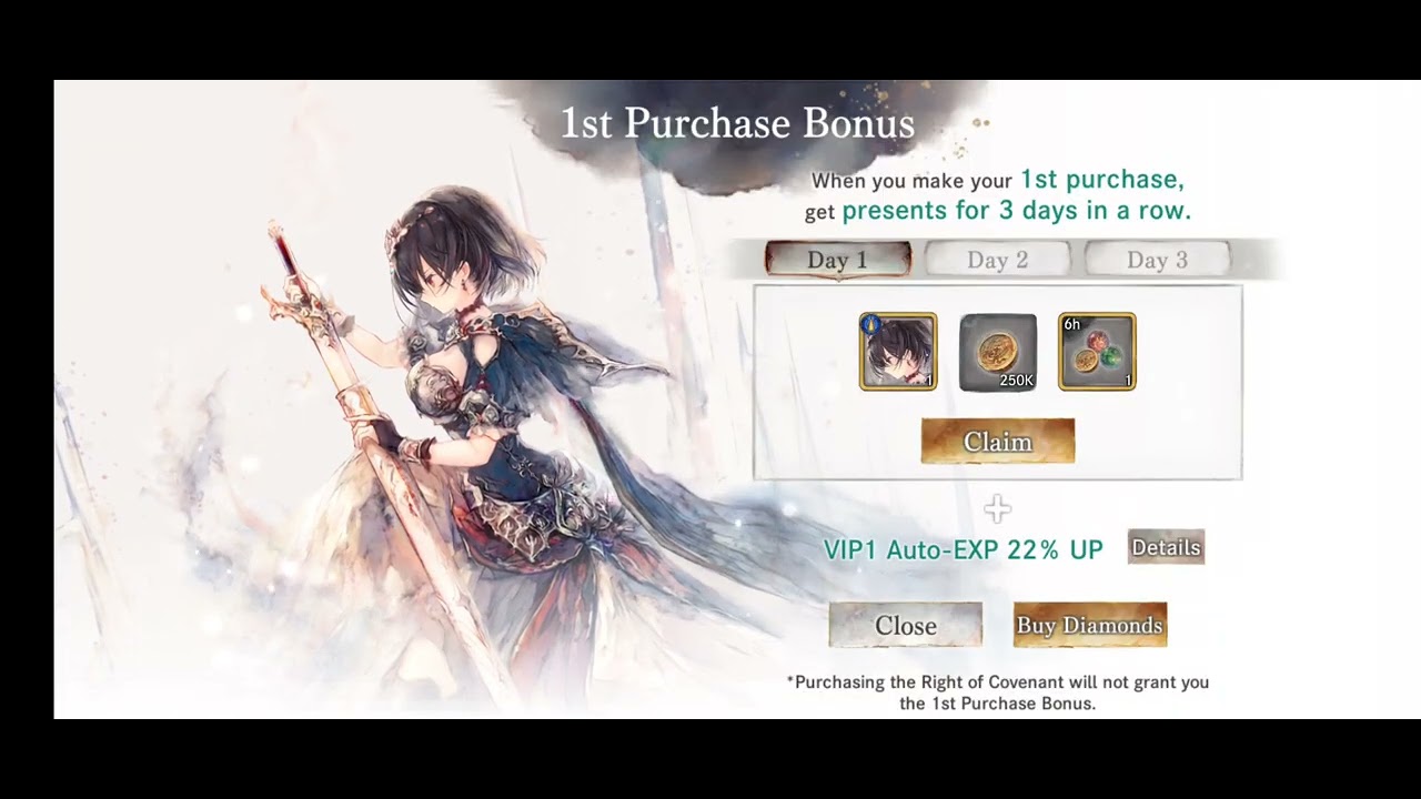 1st Purchase Bonus: Rising to VIP 1 & Total Purchase Bonus Reward ...