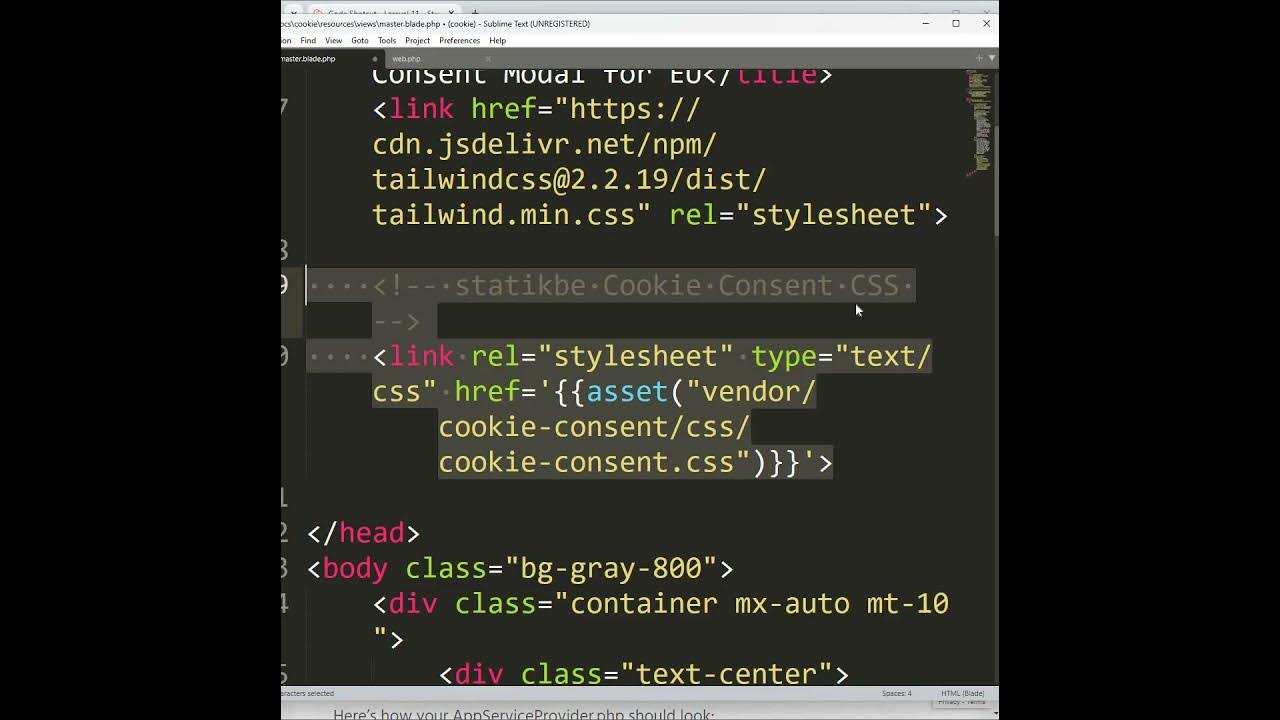 Laravel 11 - Statikbe Cookie Consent for EU #shorts - YouTube