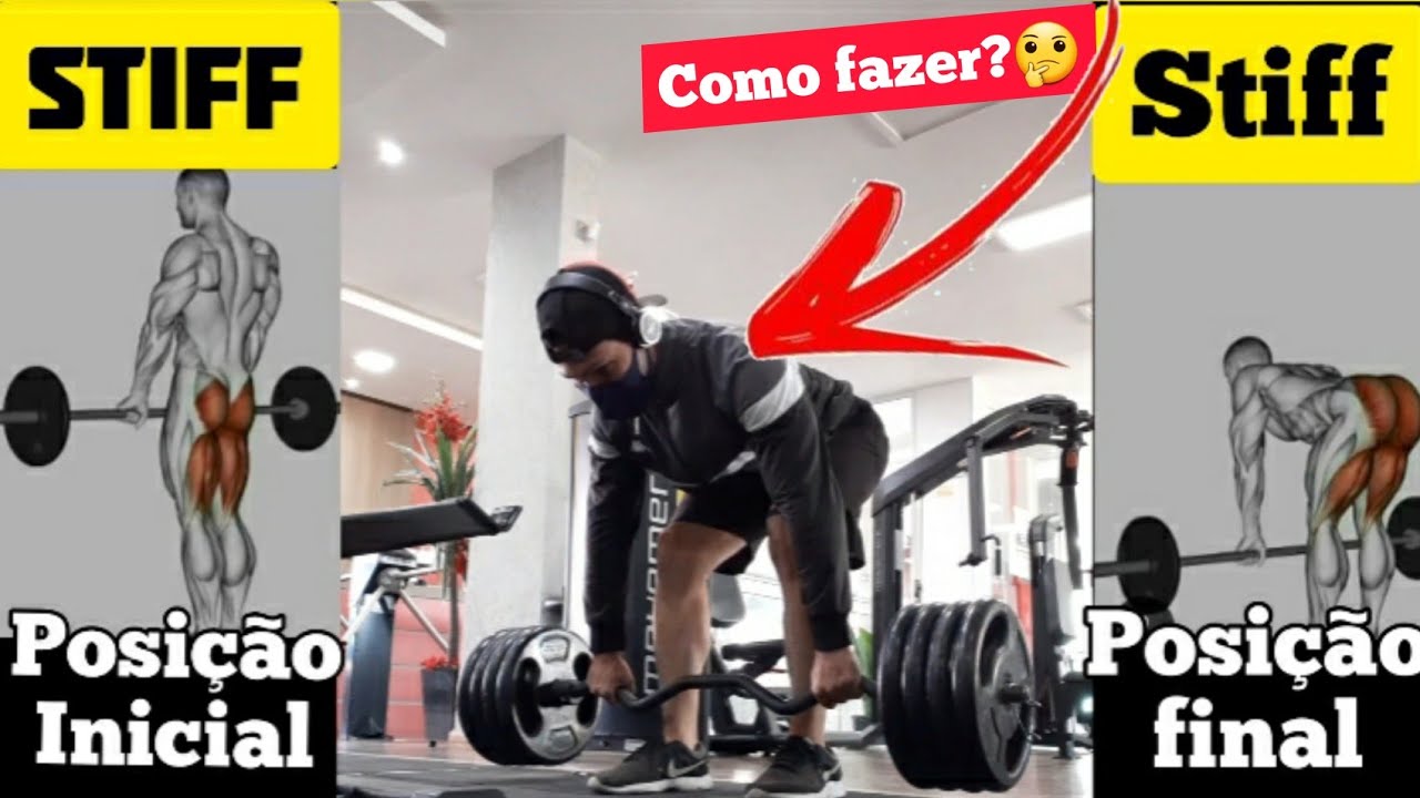 STIFF COM BARRA W - exercício GLÚTEOS e COXAS - DICAS COMO FAZER? - YouTube