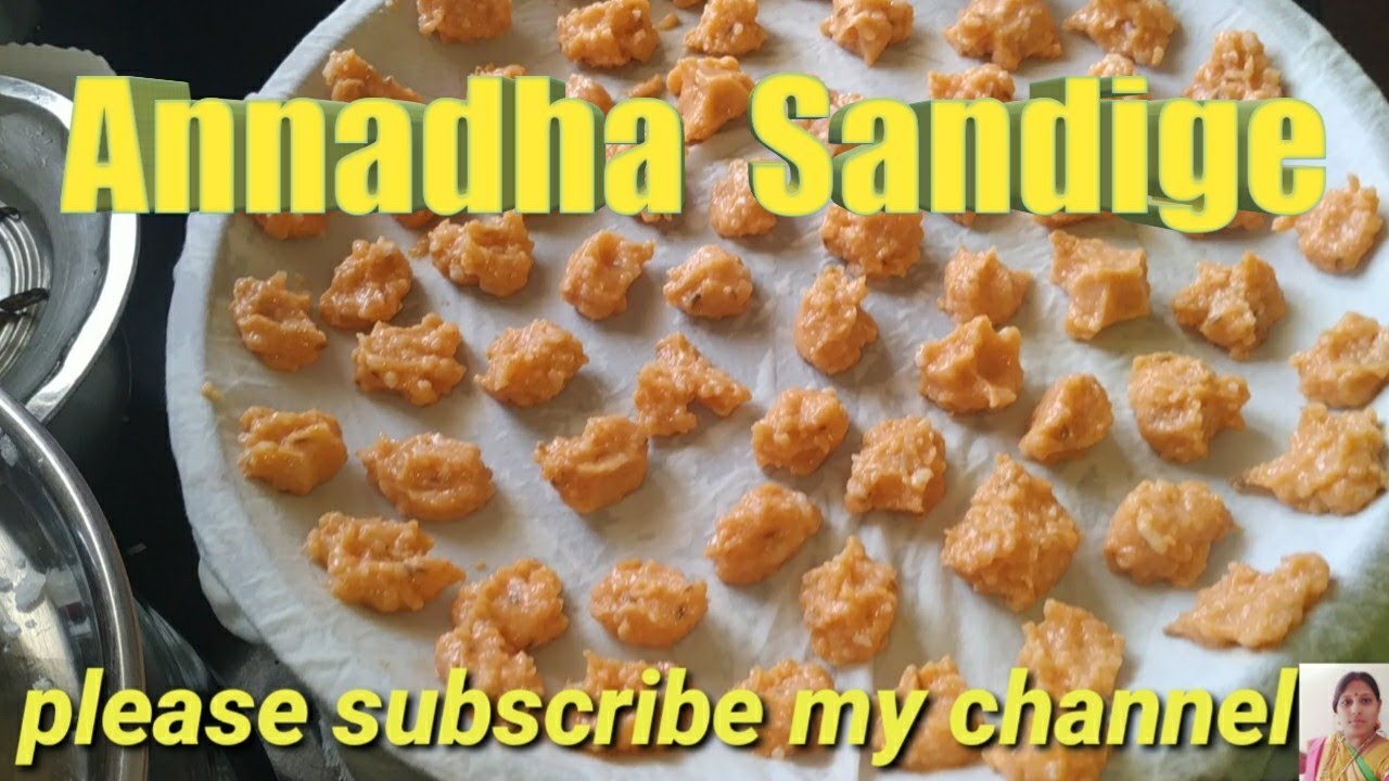 Rice Sandige / Annada Sandige Recipe / Kannada - YouTube