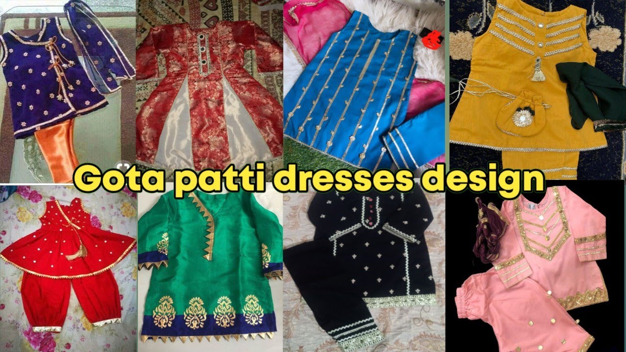 Baby Girl Gotta kinari Dress Designs/Latest and Stylish Baby Girl ...