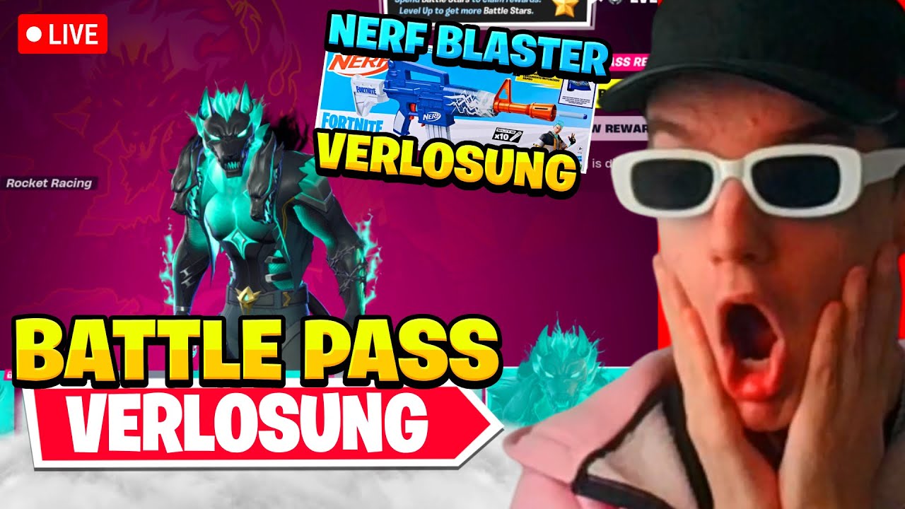 NEUE SEASON 2 CHAPTER 5 😍BATTLE PASS VERSCHENKEN 🎁 NERF BLASTER VERLOSUNG! - Live Fortnite ...