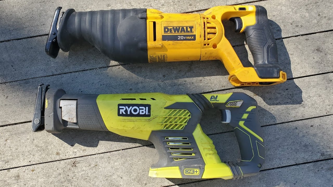 Old School Reciprocating Saws ..Ryobi & DeWat - YouTube