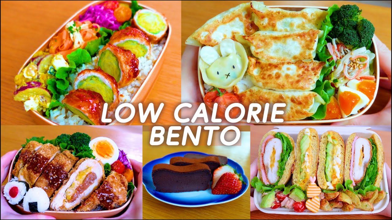 【33】Diet Bento🍱Soy meat Gyoza/Oatmeal bread/Healthy chocolate cake/Oven ...