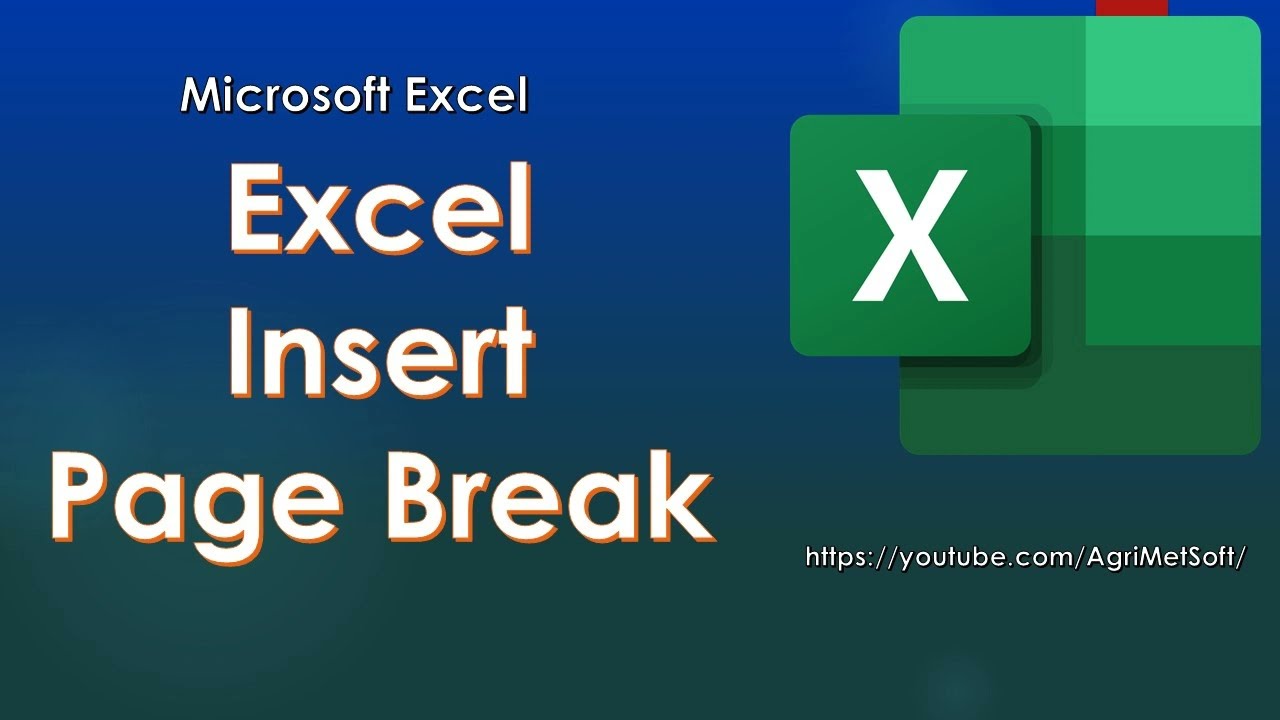 Excel Insert Page Break YouTube Excel Insert Page Break YouTube