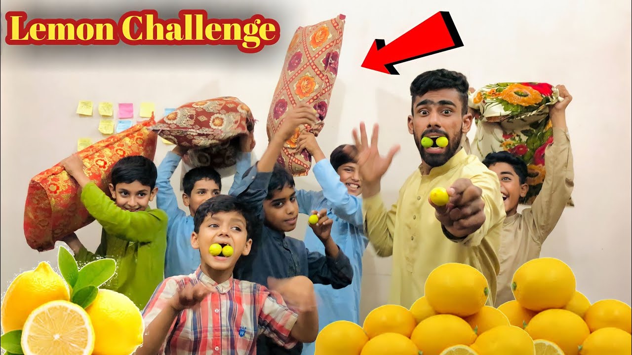 Lemon eating Challenge || Funny Challenge 😂 || Action the reaction 👀 # ...