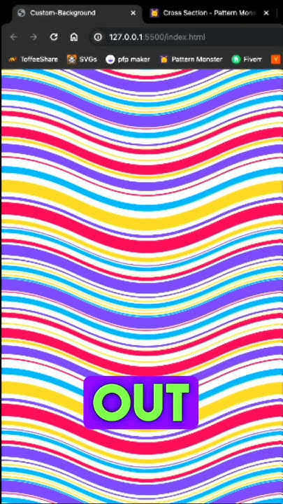 Adding A Custom Pattern Background To A Webpage Webdevelopment Html Css Asmr Coding Shorts