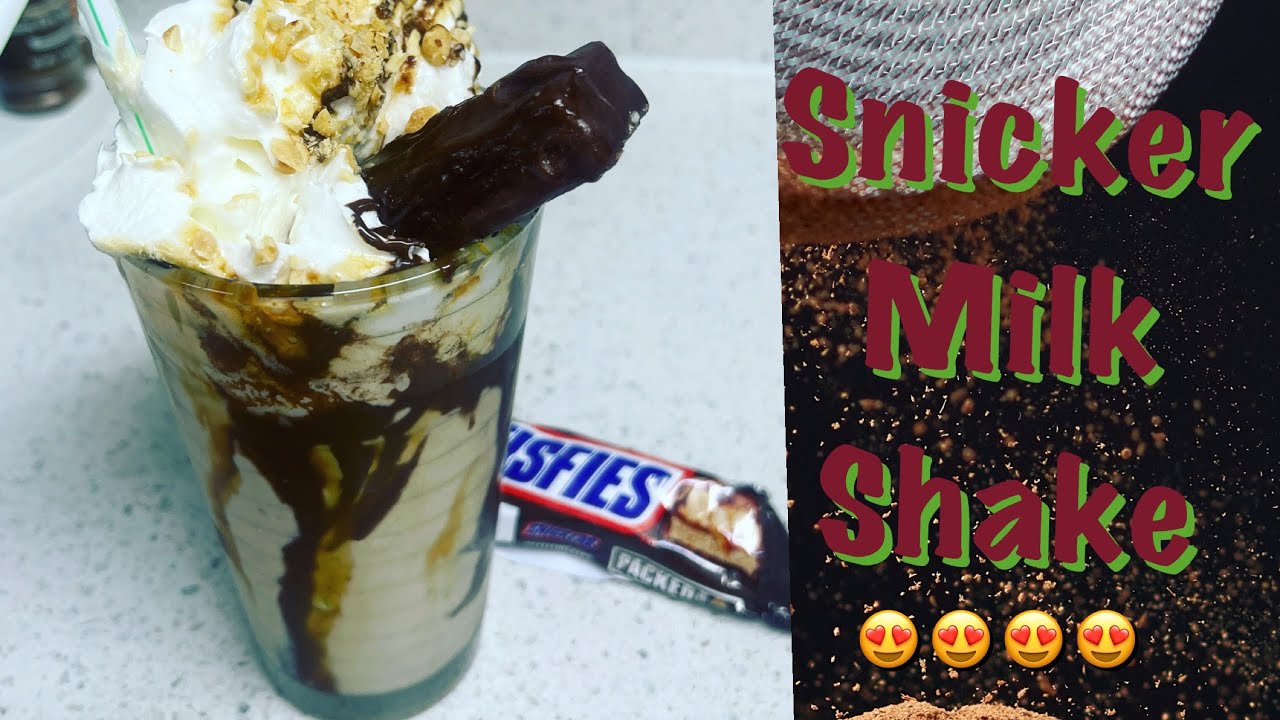 How to make Snicker Milk Shake - YouTube