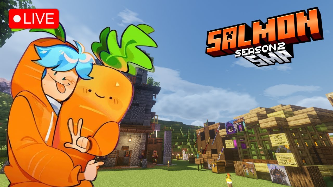 [Live] Minecraft | Server Salmon SMP Season 2 ร้านค้าที่รักของเรา - YouTube